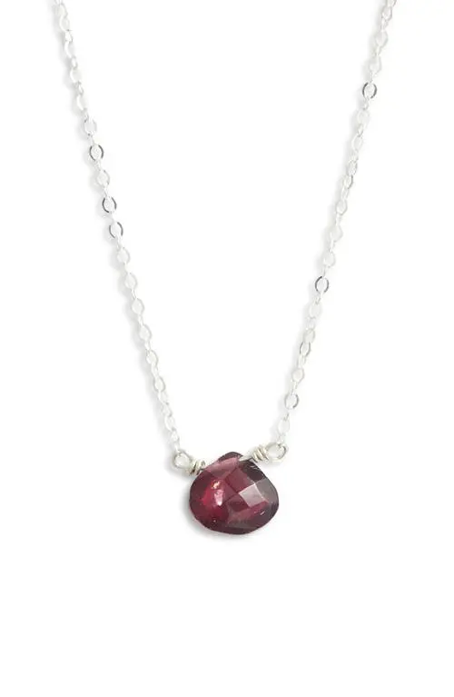 NASHELLE Birthstone Pendant Necklace - Sterling Silver