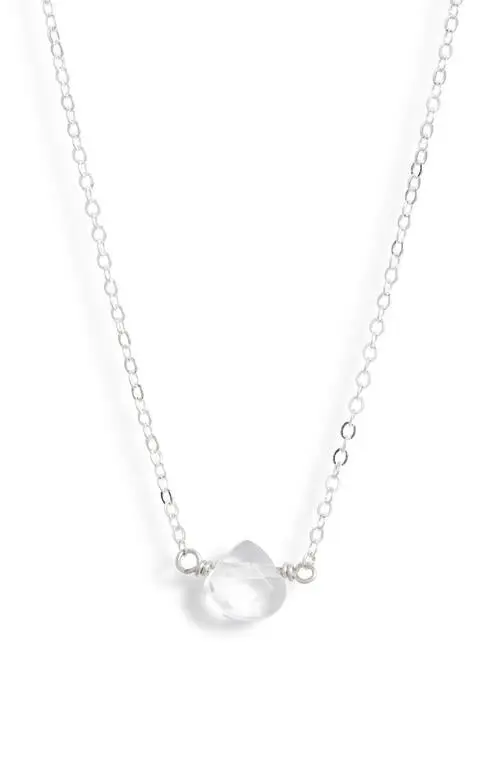 NASHELLE Birthstone Pendant Necklace - Sterling Silver