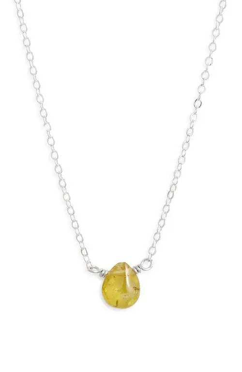 NASHELLE Birthstone Pendant Necklace - Sterling Silver