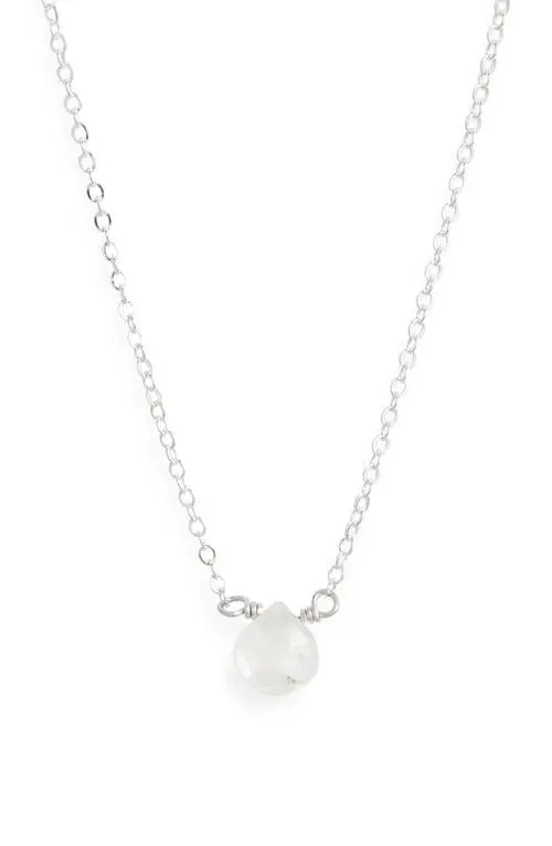 NASHELLE Birthstone Pendant Necklace - Sterling Silver
