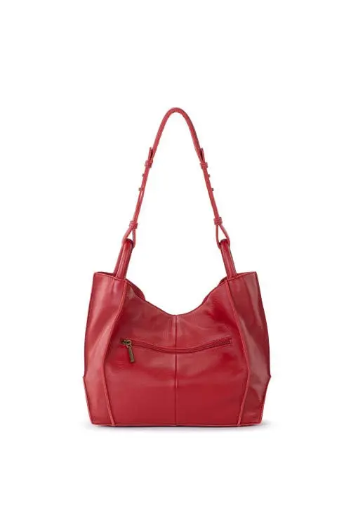 THE SAK Los Feliz Medium Leather Tote Bag - Scarlet