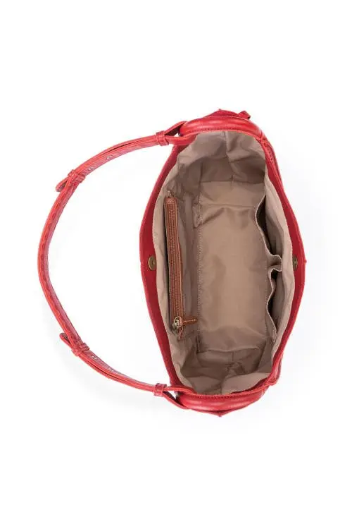 THE SAK Los Feliz Medium Leather Tote Bag - Scarlet