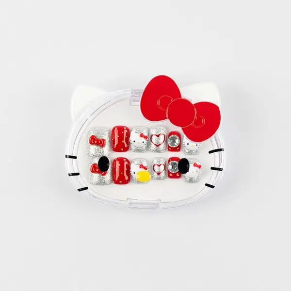 3H NAILS Hello Kitty 3d Handmade Luxury Press-on Nails24-piece Kit - Multicolor