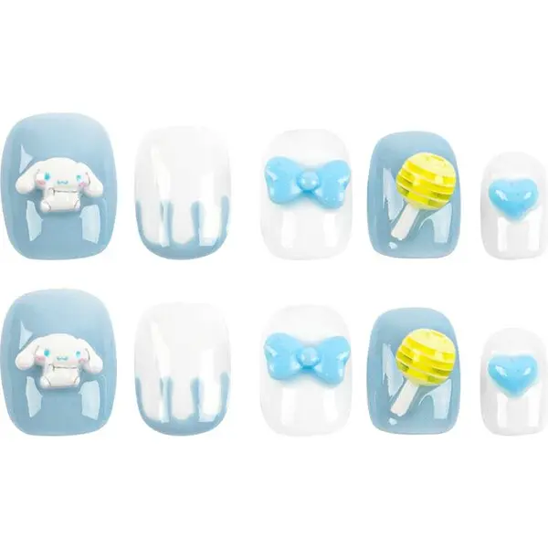3H NAILS Cinnamoroll 3d Luxury Handmade Press-on Nails24-piece Kit - Blue