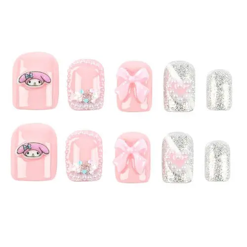 3H NAILS My Melody 3d Luxury Handmade Press-on Nails24-piece Kit - Pink