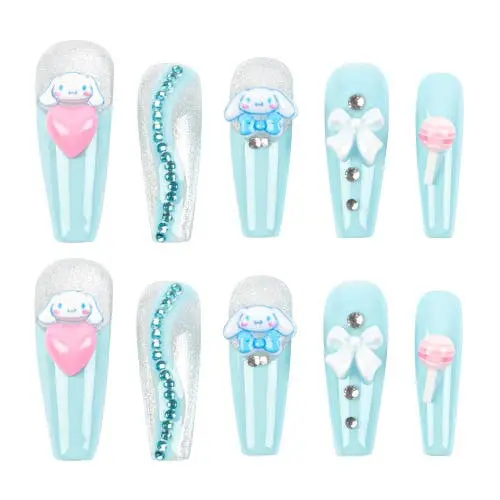 3H NAILS Cinnamoroll 3dlong Coffin Press-on Nails