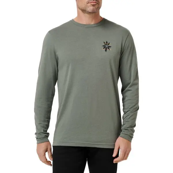 Travis Mathew Big Bay Long Sleeve Cotton Graphic T-shirt