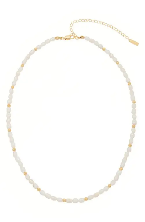 ST. MORAN Freshwater Seed Pearl Necklace - White