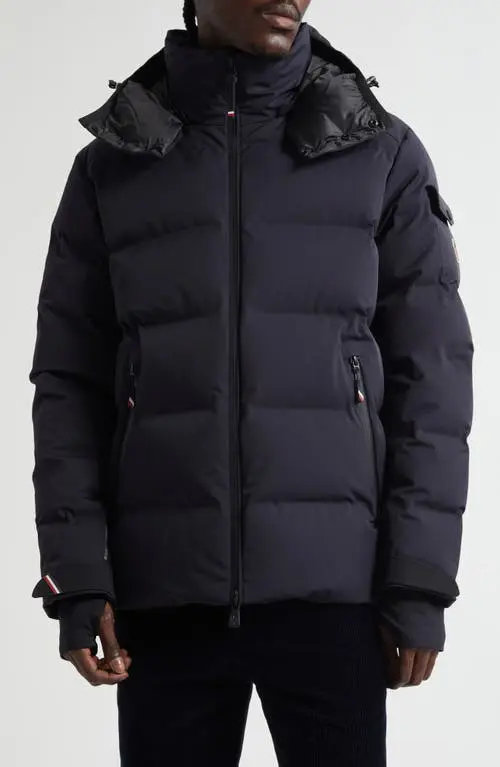 Moncler Montgetech Water Repellent Down Puffer Jacket - Navy Blue