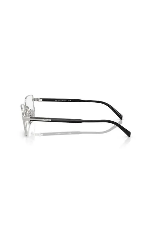 Prada 55mm Rectangle Eyeglasses