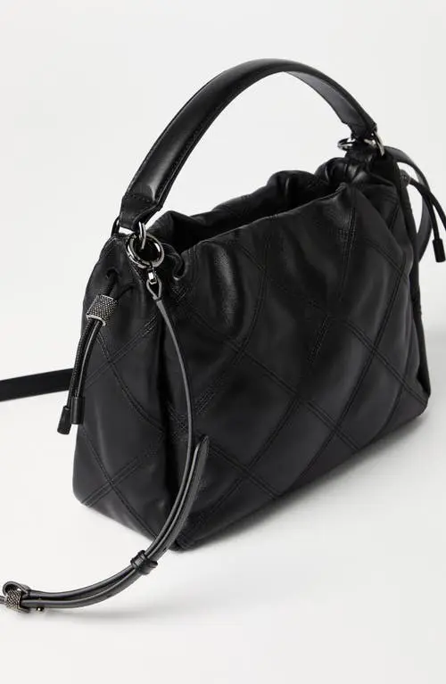 Brunello Cucinelli Small Nappa Bucket Mellow Bag - Black