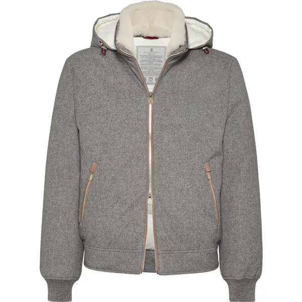 Brunello Cucinelli Down Jacket With Detachable Hood