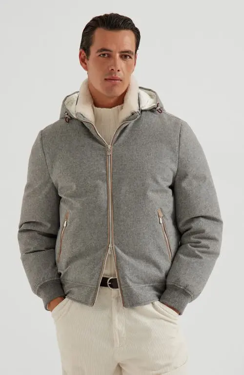 Brunello Cucinelli Down Jacket With Detachable Hood