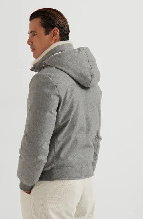 Brunello Cucinelli Down Jacket With Detachable Hood