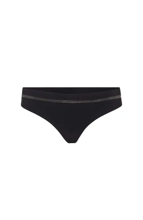 Brunello Cucinelli Bikini Bottom With Monili - Black
