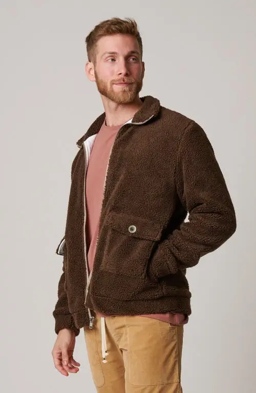 LEISURE LAB Fleece Jacket - Chocolate
