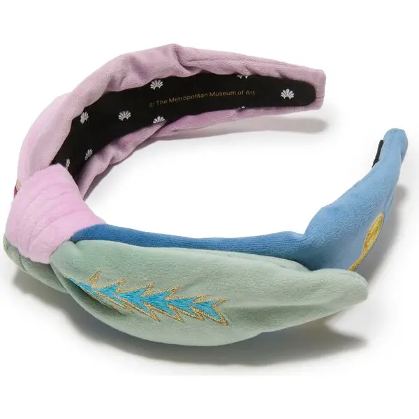Lele Sadoughi The Met X Veronica Klee Embroidered Headband - Landscape Columns 999