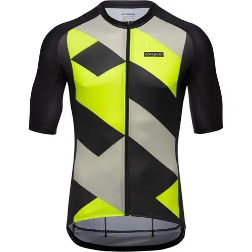 GOREWEAR Spirit Signal Cycling Jersey - Black/neon Yellow