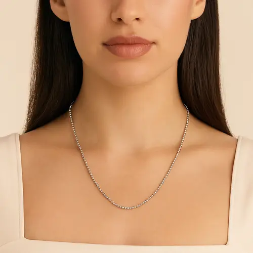 DONATELLO GIAN Sterling Beaded Necklace And Bracelet Set
