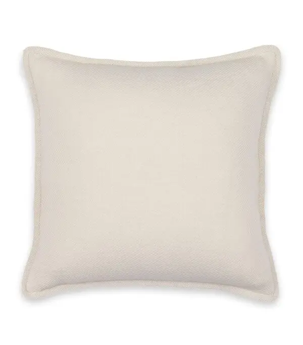 HAMAM Wool Alpaca Frame Square Cushion Case - Ivory