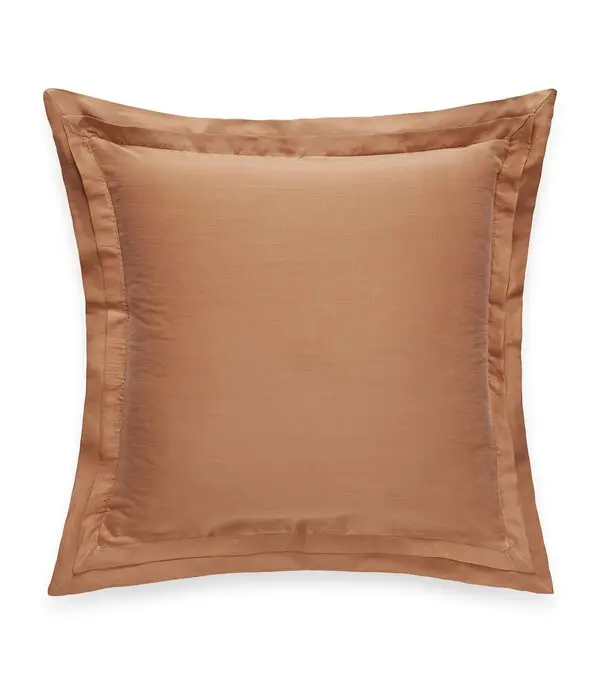 HAMAM Alya Frame Square Oxford Pillowcase - Brown