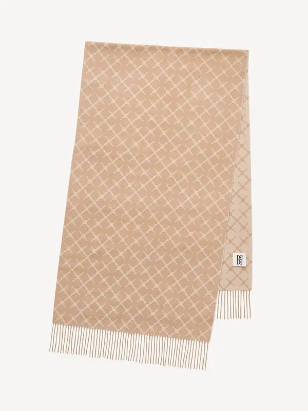 BY MALENE BIRGER Ortega Cashmere-blend Scarf - Tannin