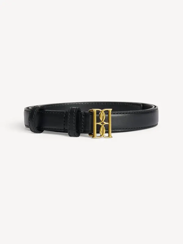 BY MALENE BIRGER Marlos Leather Belt - Black