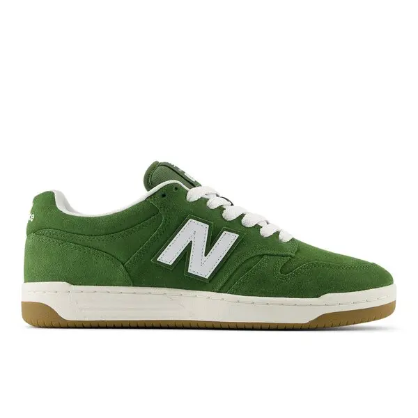 NEW BALANCE 480 Sneakers - Dark Olive With White