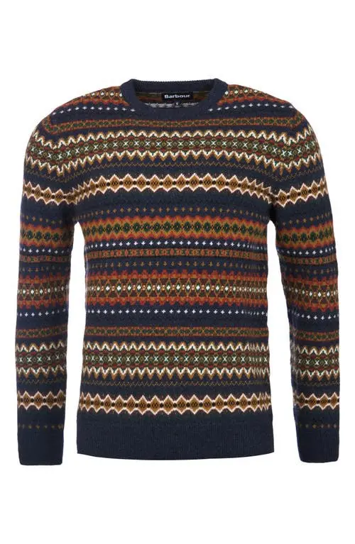 Barbour Fair Isle Wool Crewneck Sweater