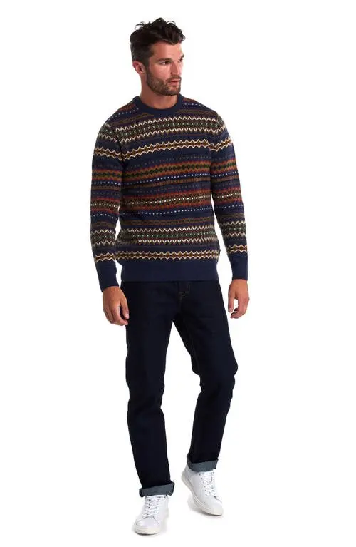 Barbour Fair Isle Wool Crewneck Sweater