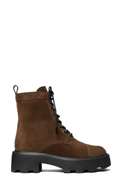 Tory Burch T Monogram Lug Sole Bootie - Cocoa