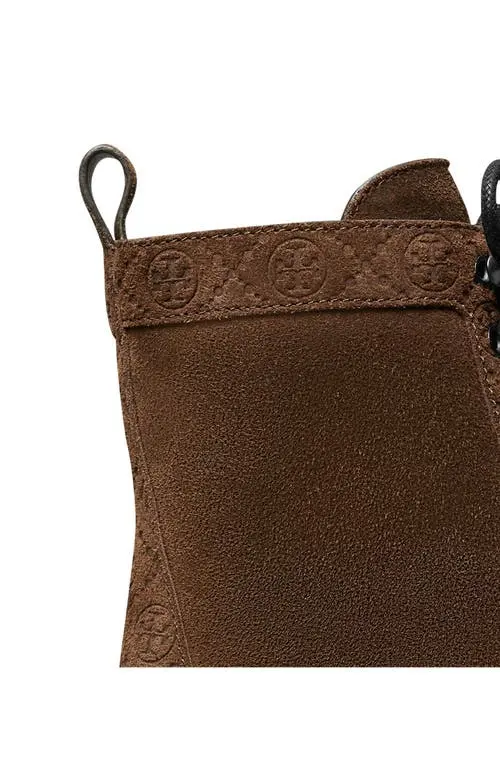 Tory Burch T Monogram Lug Sole Bootie - Cocoa