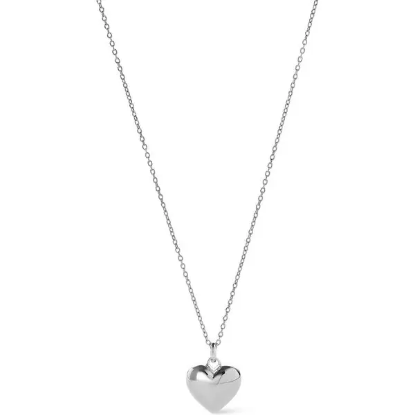 ANA LUISA Lev Small Heart Necklace - Silver