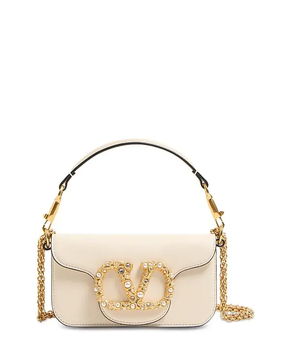 Valentino Garavani Loco Small Jewel Vlogo Shoulder Bag - Ivory