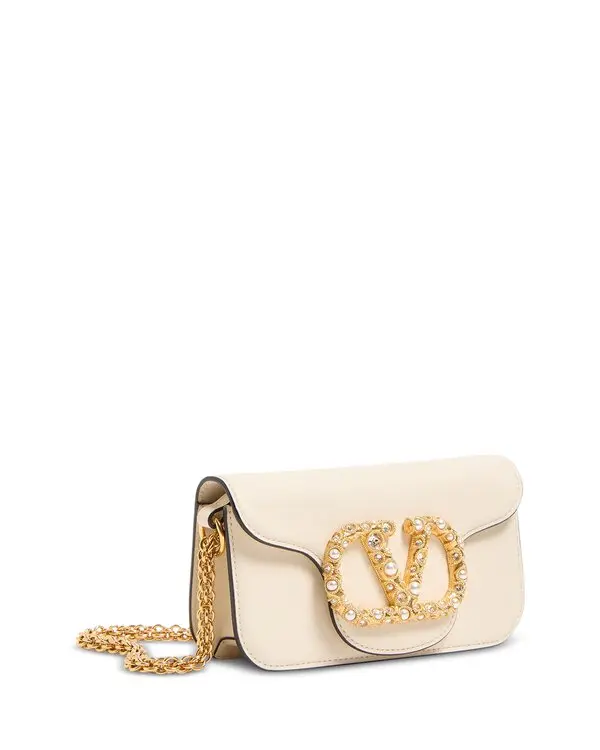 Valentino Garavani Loco Small Jewel Vlogo Shoulder Bag - Ivory