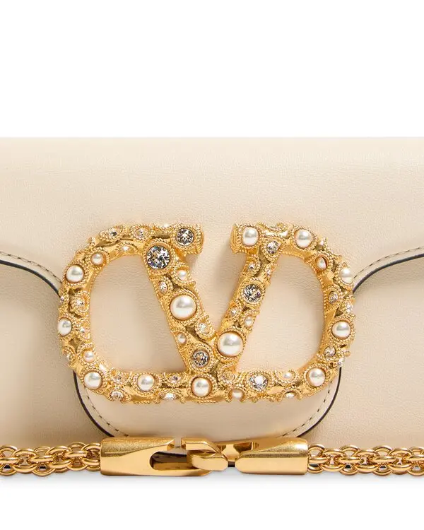Valentino Garavani Loco Small Jewel Vlogo Shoulder Bag - Ivory
