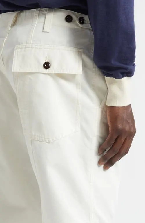 DRAKE'S Cotton Canvas Panel Trousers