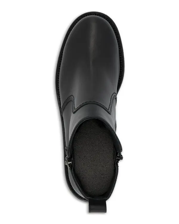 Paul Green Carina Zip Boots - Black Leather