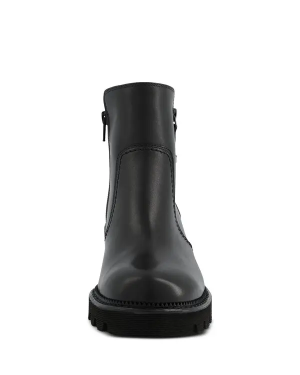 Paul Green Carina Zip Boots - Black Leather