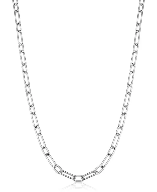 ORADINA Sterling Rhythm Clip Link Choker - Silver