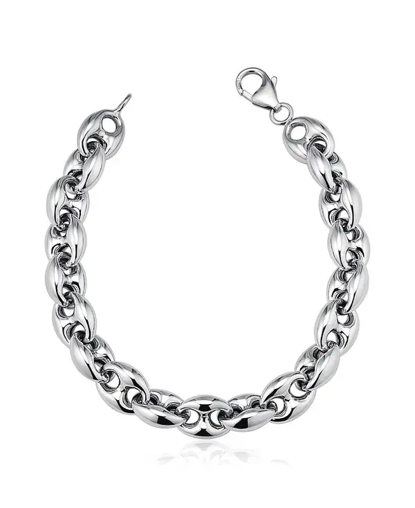 ORADINA Sterling Chunky Mariner Link Bracelet - Silver