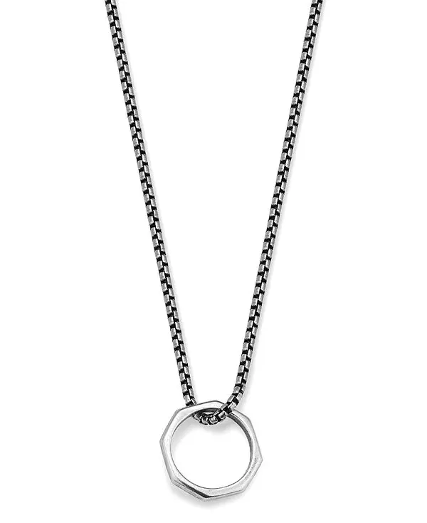 ORADINA Bolt Pendant Necklace - Silver