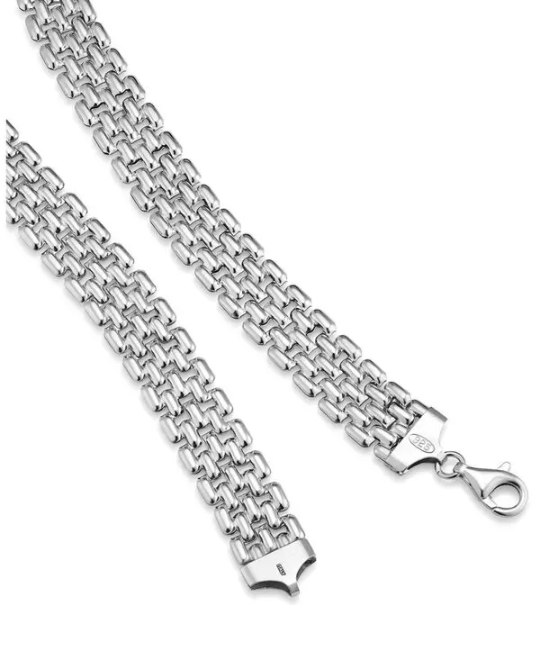 ORADINA Sterling Panther Link Bracelet