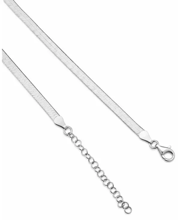 ORADINA Sterling Mirage Herringbone Choker