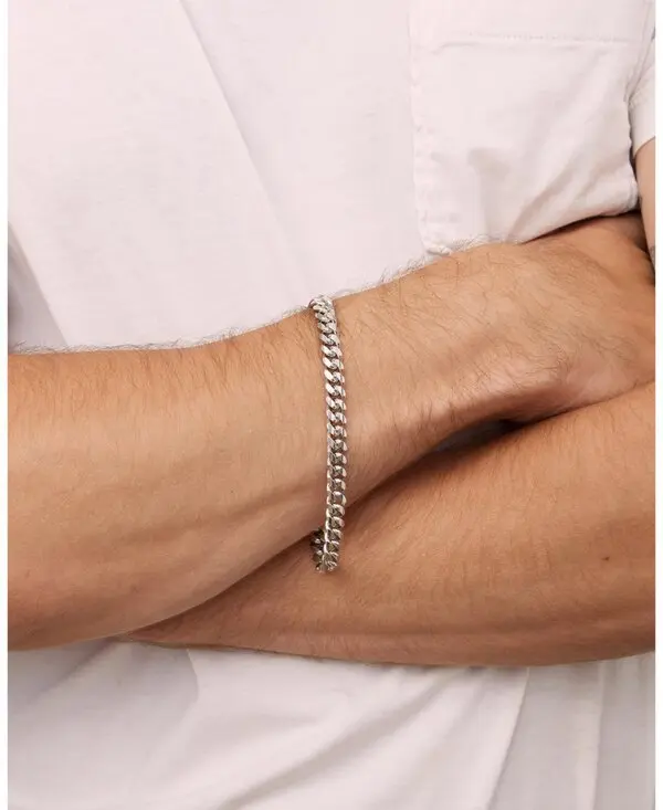 ORADINA Sterling Cuban Link Bracelet