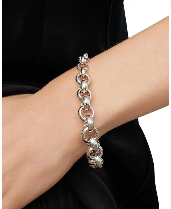 ORADINA Sterling Rolo Link Bracelet