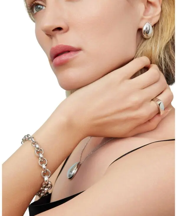 ORADINA Sterling Rolo Link Bracelet