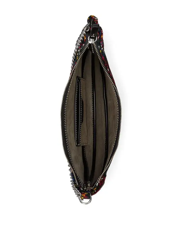 Polo Ralph Lauren Polo Id Tartan Wool Mini Chain Shoulder Bag