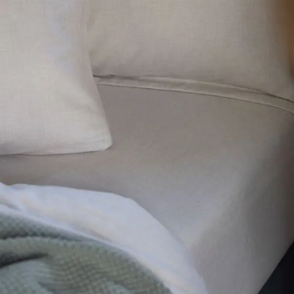 CHRISTY Flannel Marl Solid Standard Pillowcase, Pair - Oat