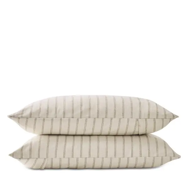 CHRISTY Flannel Marl Stripe Sheet Set, Twin - Oat